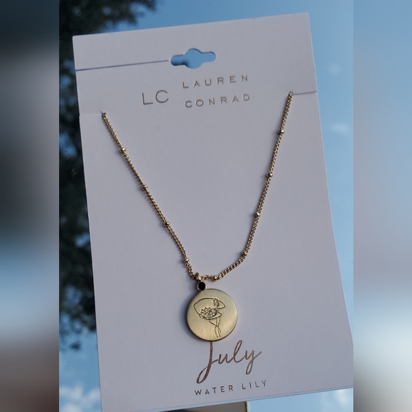 LC Lauren Conrad | Jewelry | Lc Lauren Conrad Birth Flower Pendant ...